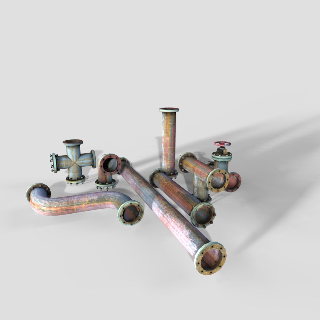 3D Industrial Pipe 2 Model - TurboSquid 1228143