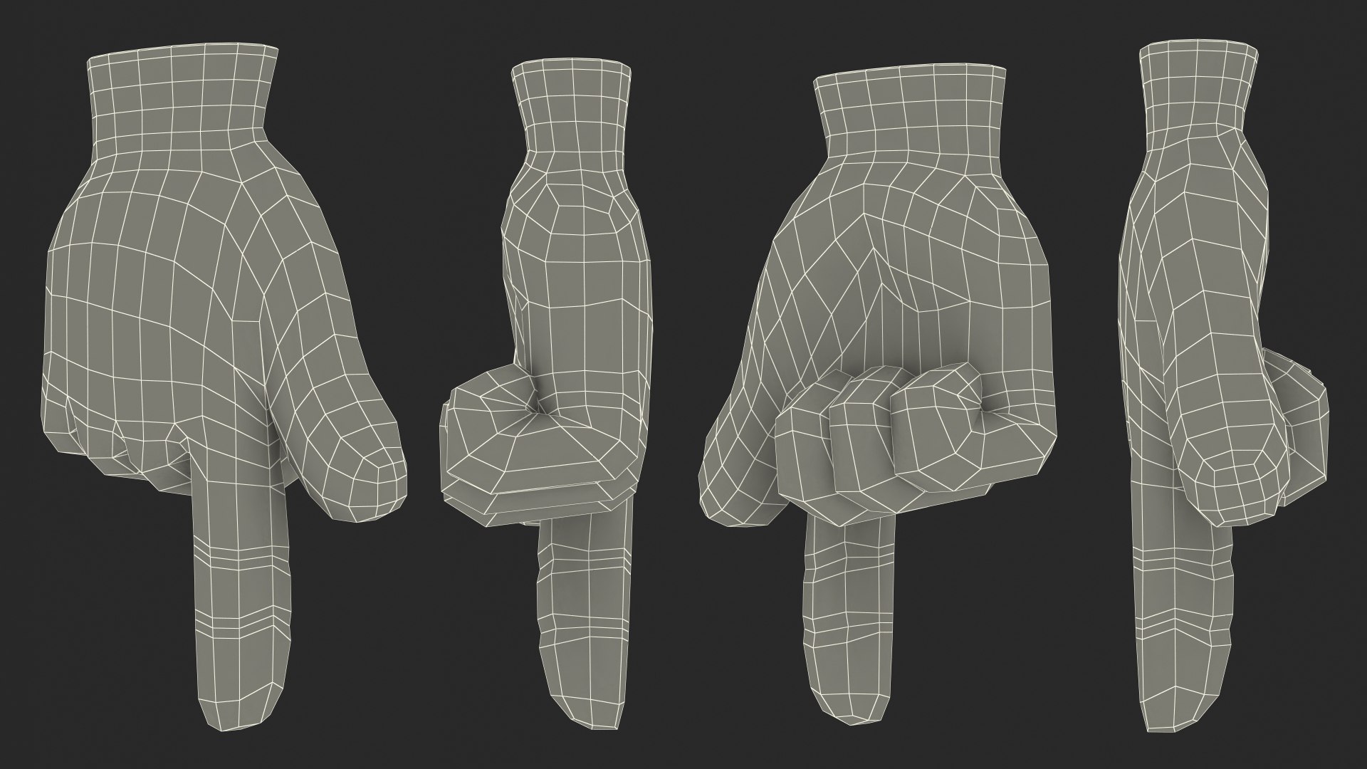 3D backhand index pointing emoji model - TurboSquid 1550768