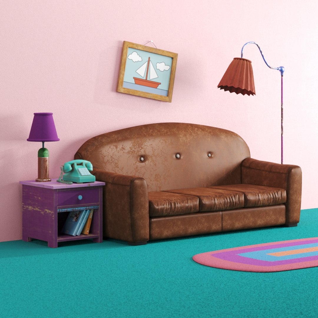 Simpsons Hall 3D Model - TurboSquid 1545544