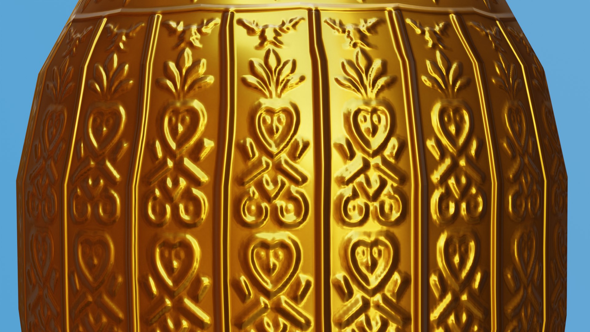 3D Ornated Gold Urn 3 - TurboSquid 1853490
