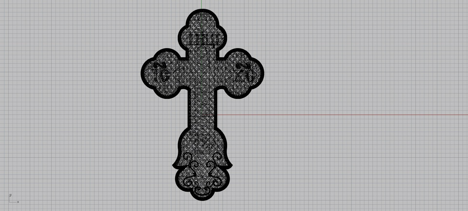 Stl Cross 3d 3ds