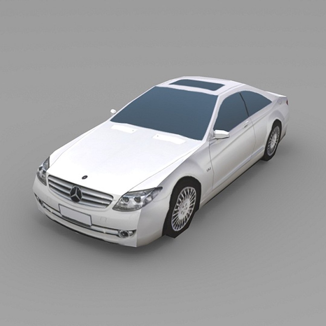 3d mercedes cl600 car model
