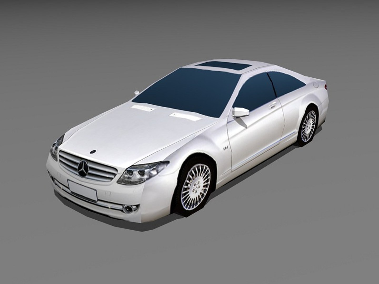 3d mercedes cl600 car model
