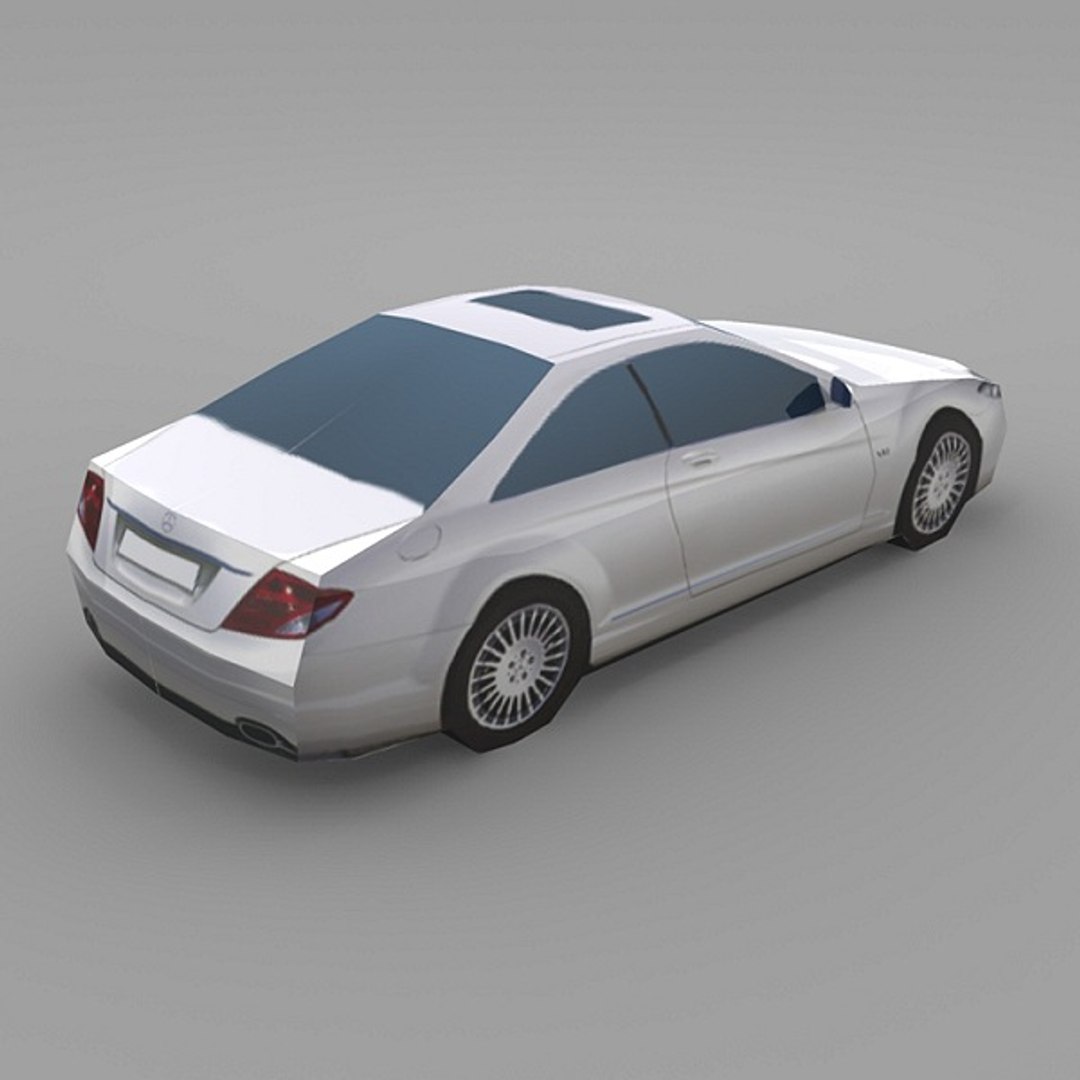 3d mercedes cl600 car model