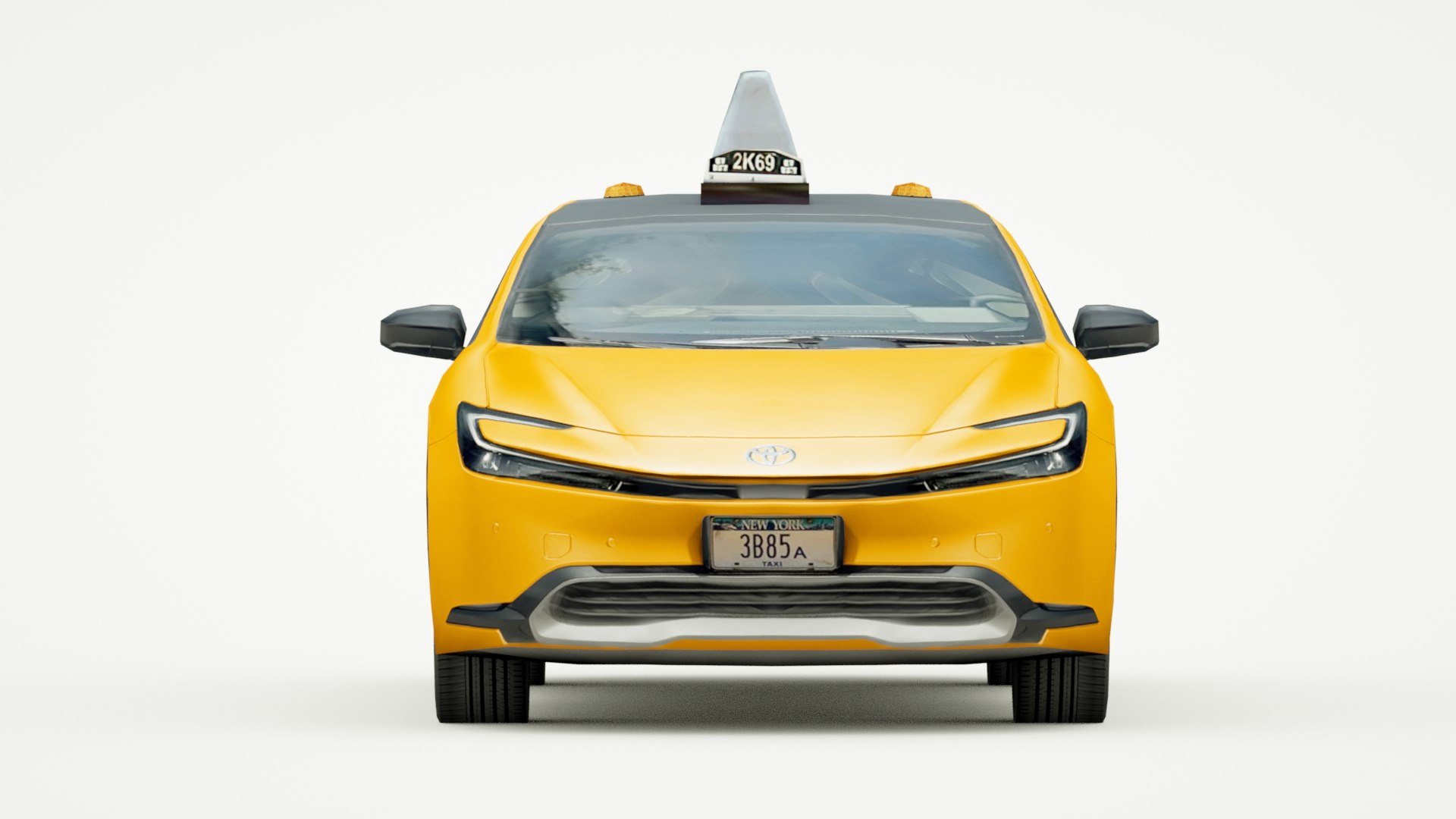 3D Toyota Prius Prime 2023 Taxi Model - TurboSquid 2089616