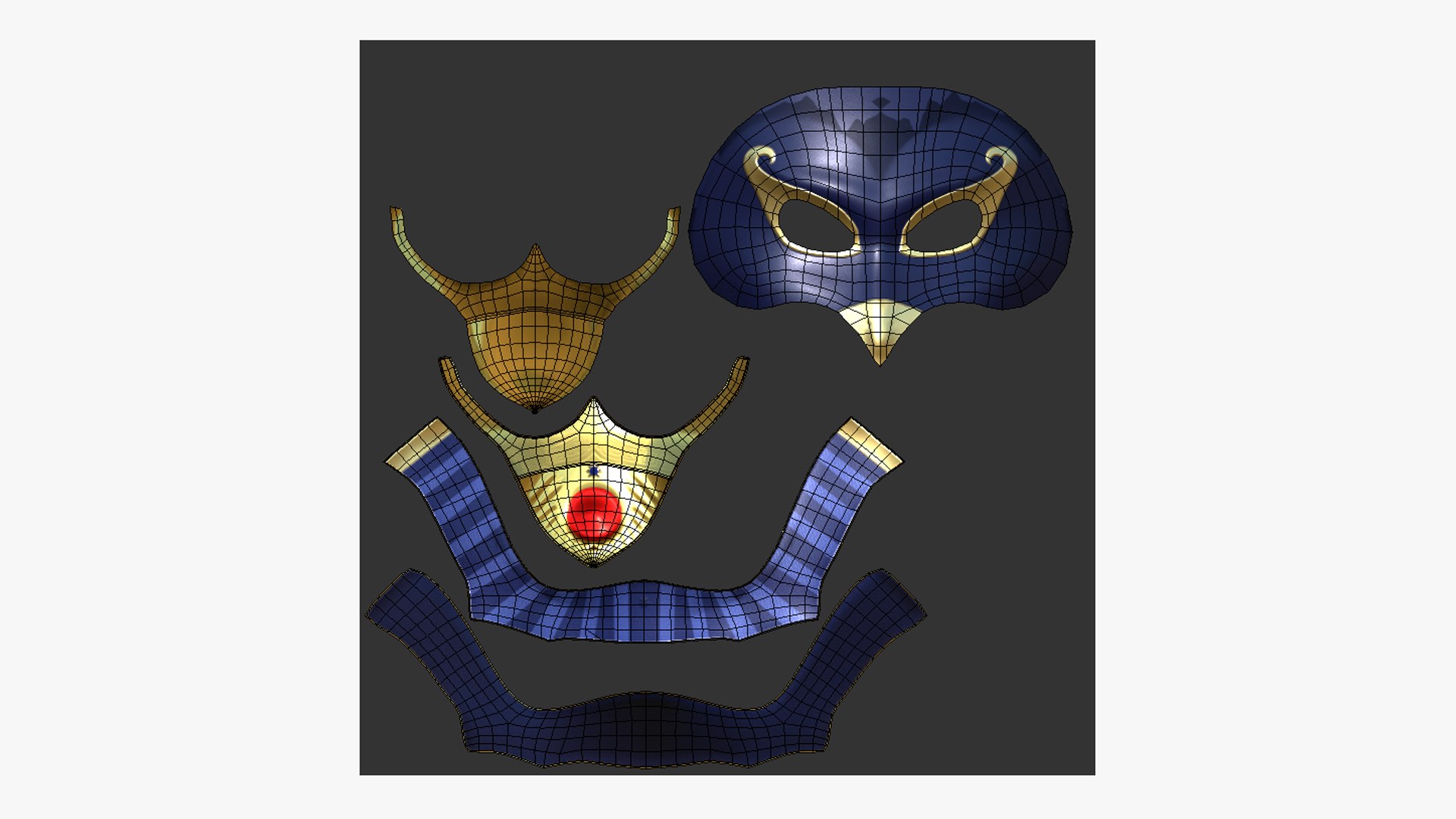 3D Ra Mask A04 - Egyptian Gods Character Clothing - TurboSquid 2190889