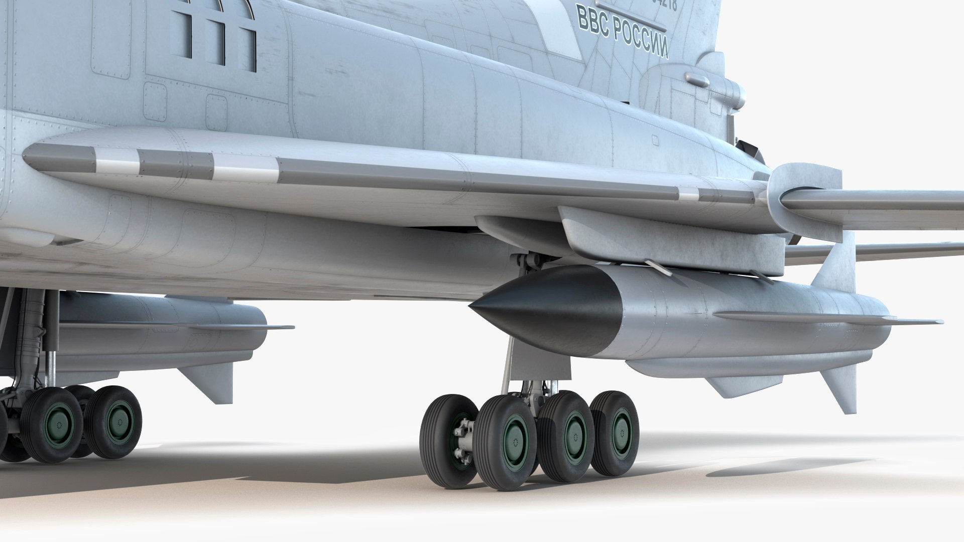 3D Supersonic Missile Carrier Tupolev Tu-22M Backfire Rigged model ...