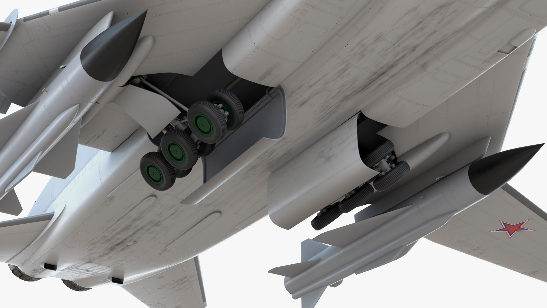 3D Supersonic Missile Carrier Tupolev Tu-22M Backfire Rigged model ...