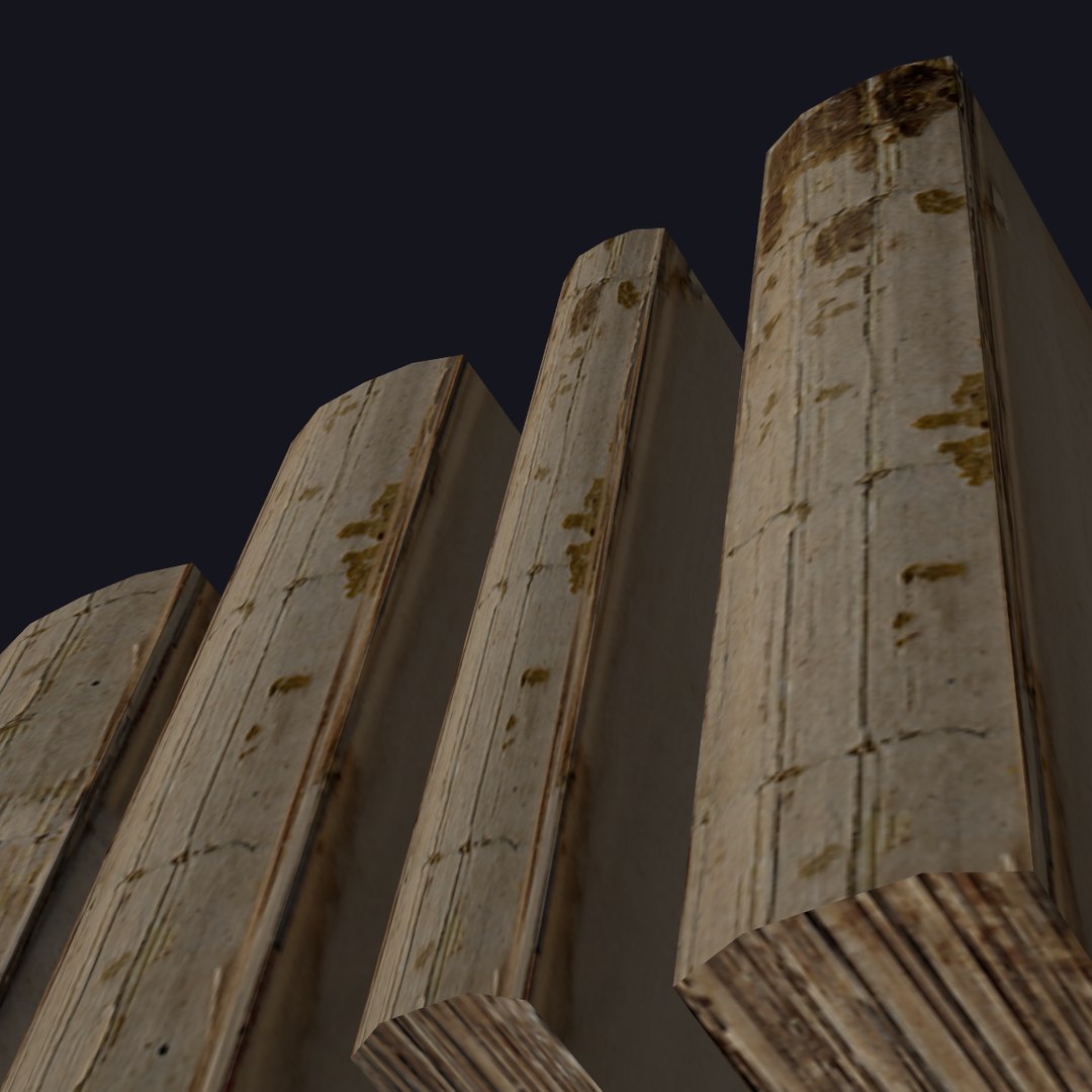 3d model old damaged books
