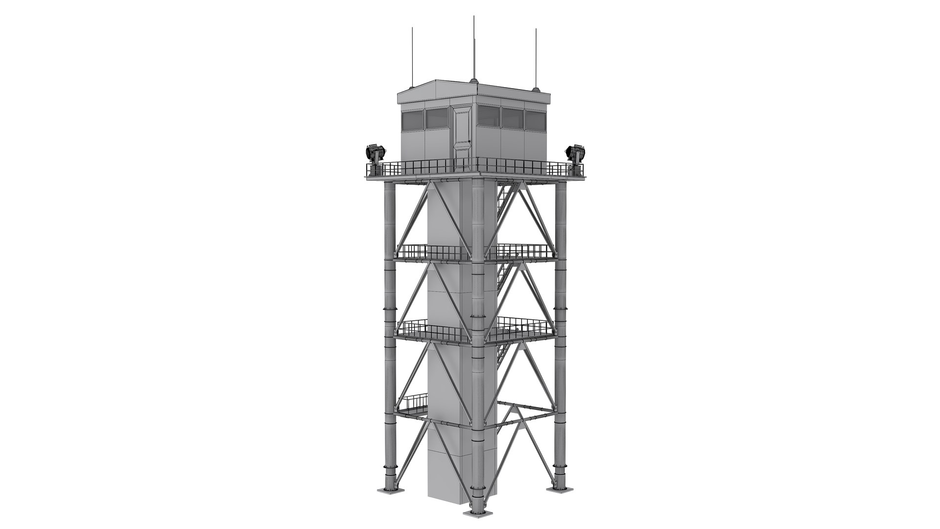 3D Guard Tower - TurboSquid 2288952