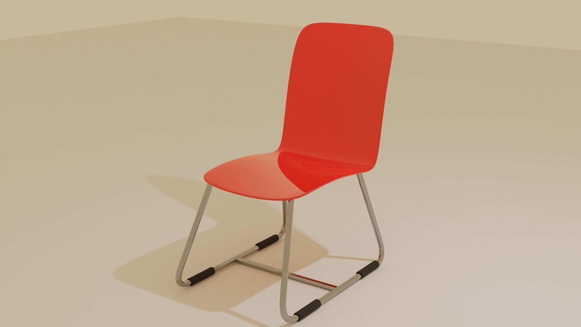 Red Chair 3D Model - TurboSquid 1973251