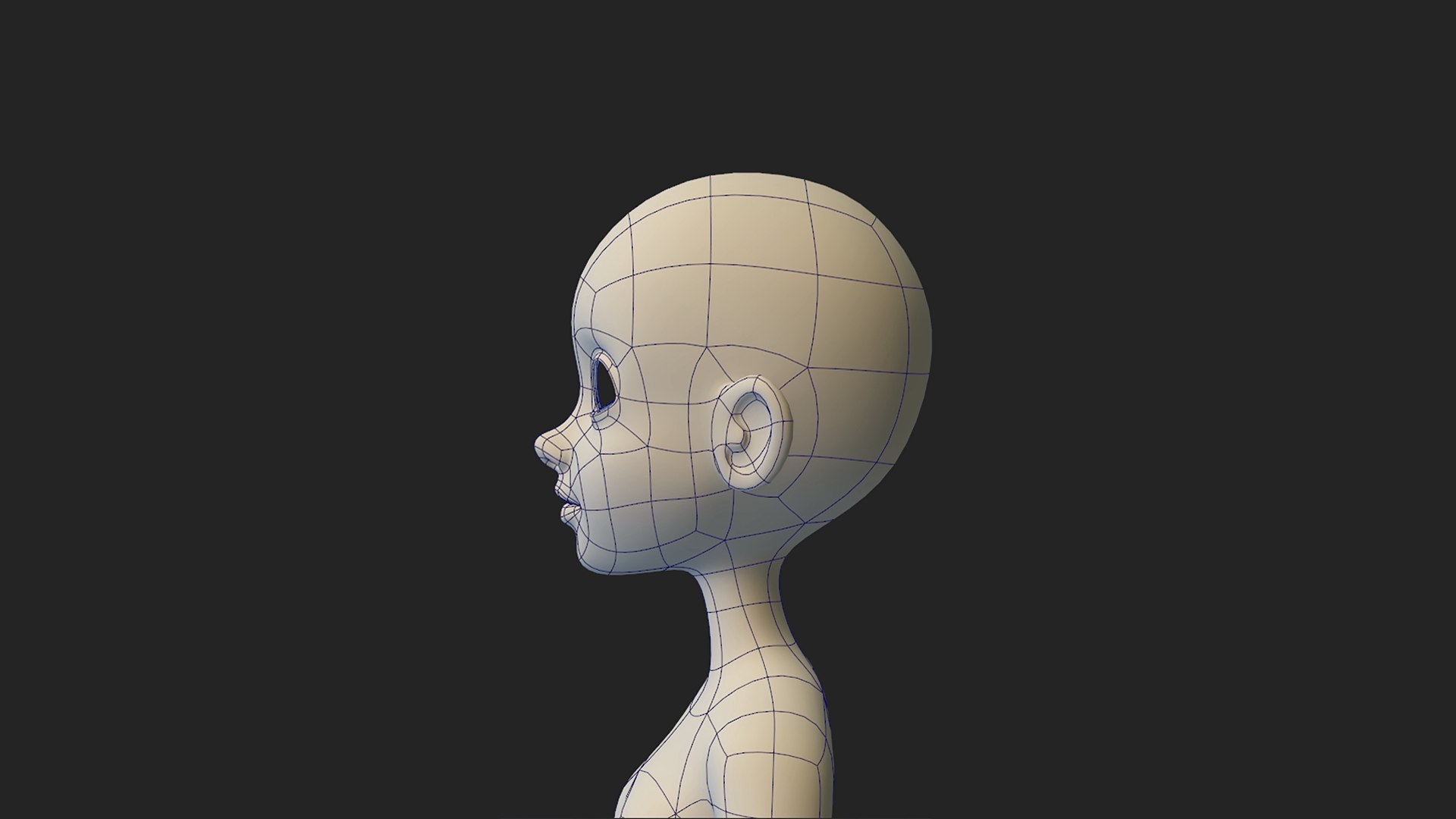 Cartoon Base Mesh 3D Model - TurboSquid 2308076
