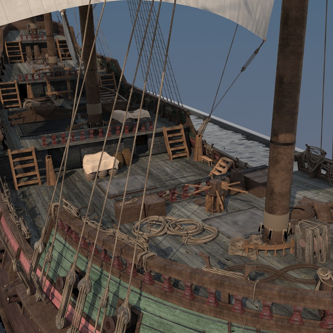 Ottoman Galleon 3D Model - TurboSquid 1327197
