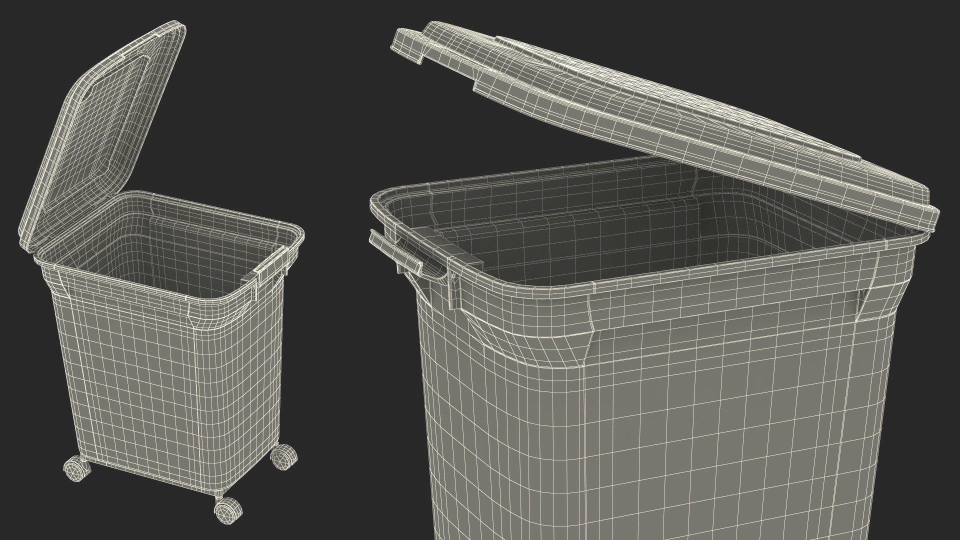 3D model Clear Plastic Storage Box Dark - TurboSquid 2164126