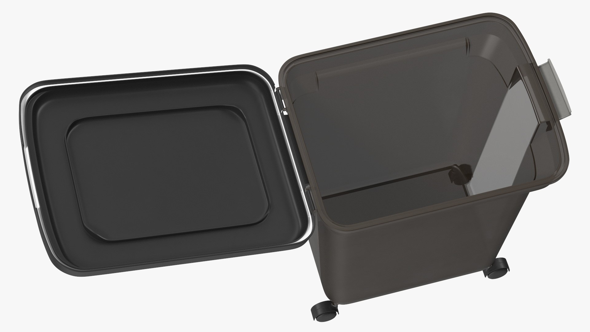 3D model Clear Plastic Storage Box Dark - TurboSquid 2164126