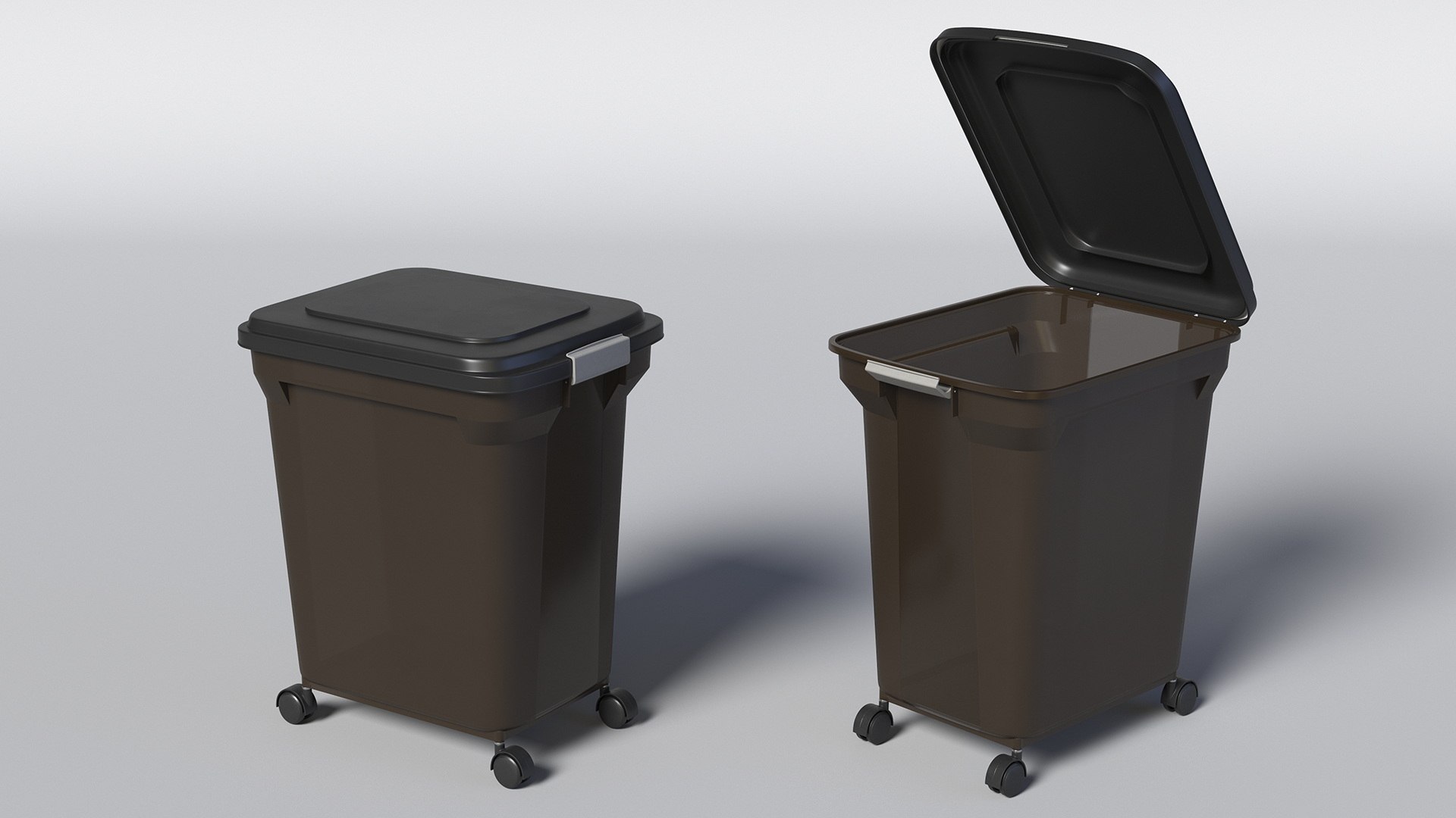 3D model Clear Plastic Storage Box Dark - TurboSquid 2164126