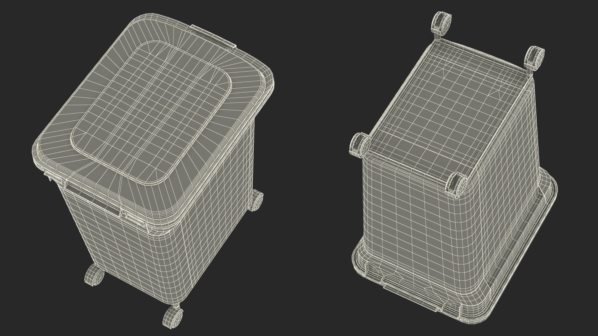 3D model Clear Plastic Storage Box Dark - TurboSquid 2164126