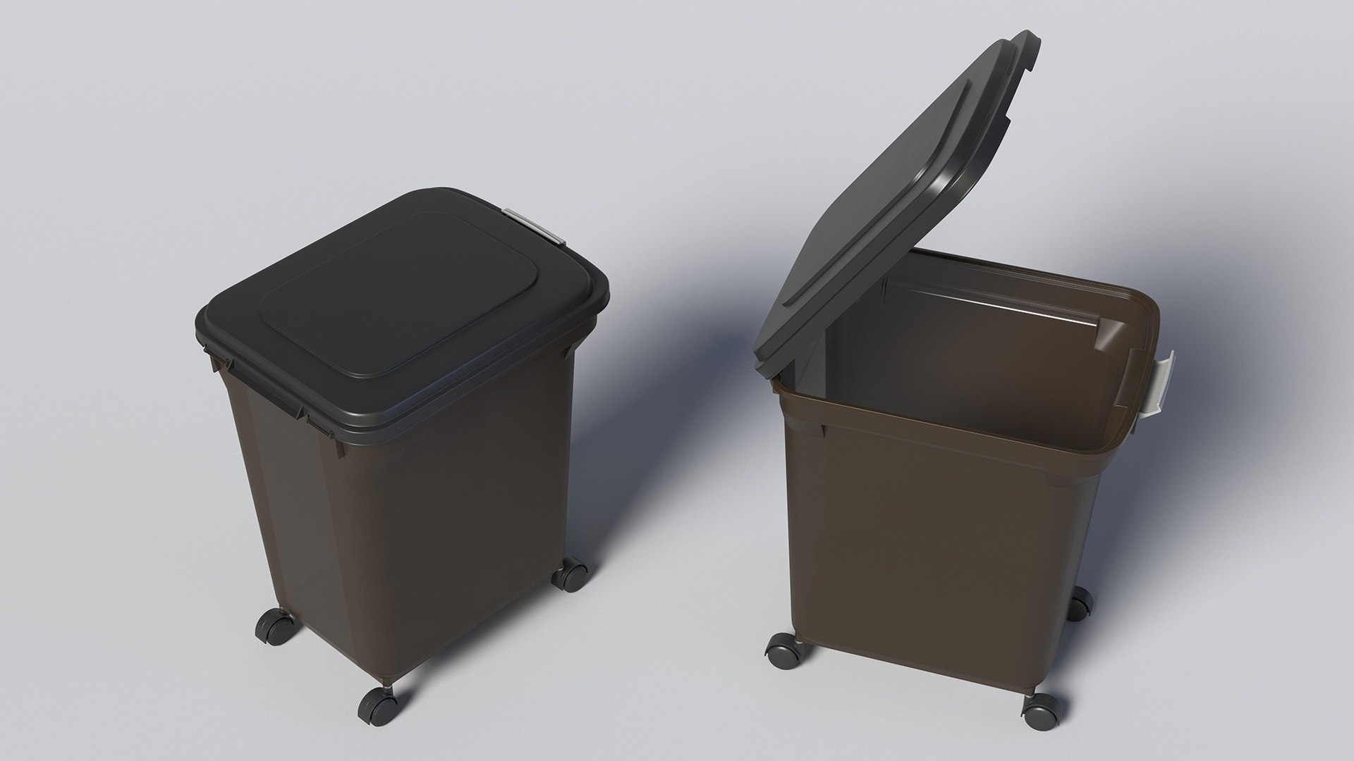 3D model Clear Plastic Storage Box Dark - TurboSquid 2164126