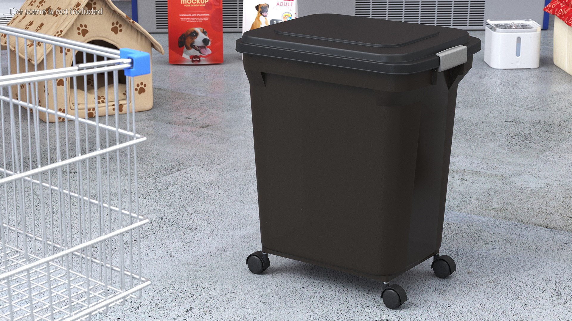 3D model Clear Plastic Storage Box Dark - TurboSquid 2164126