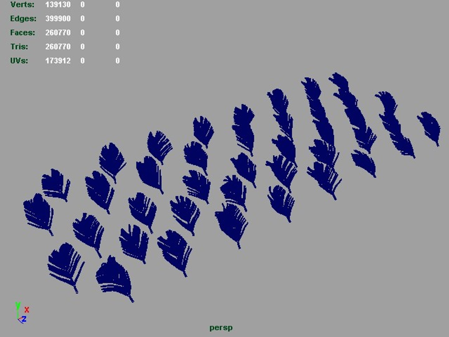 3ds Max Feathers Geometry
