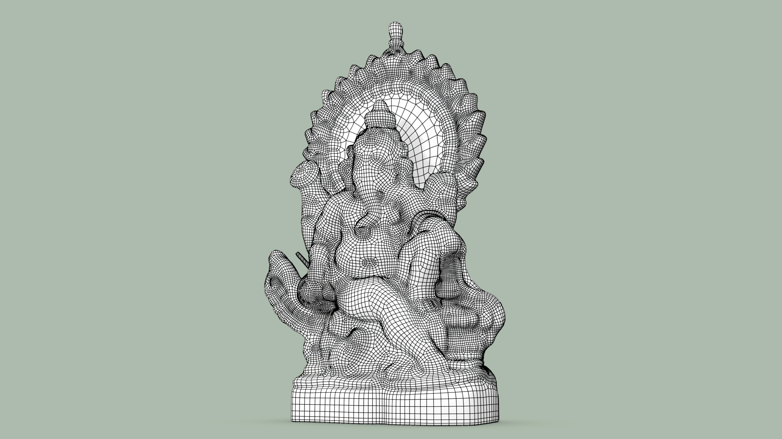 Ganesha colored statue 3D model - TurboSquid 1376883