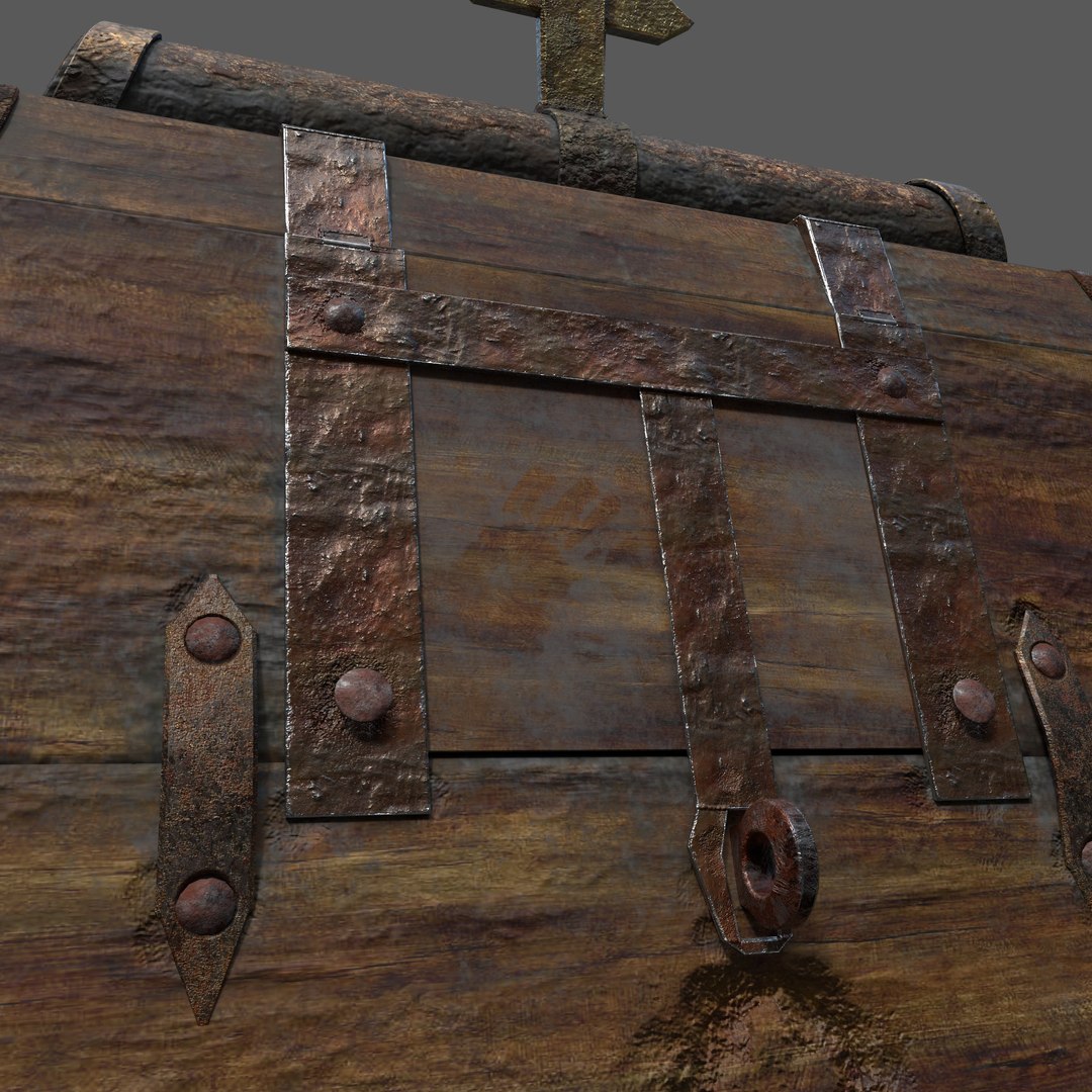 3D medieval box - TurboSquid 1695209