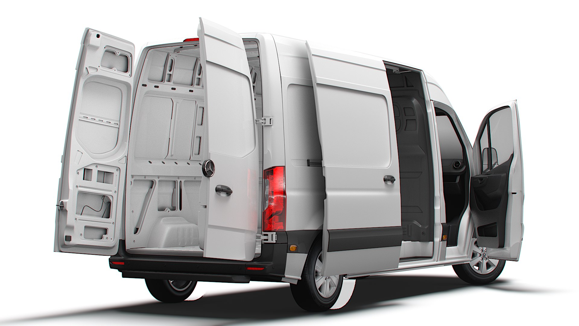 3D Mercedes Benz Sprinter L2H2 FWD HQ Interior 2025 - TurboSquid 2292938