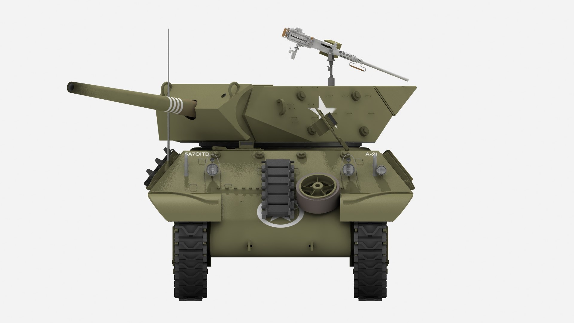 3D Tank Destroyer M10 Wolverine - TurboSquid 1714345