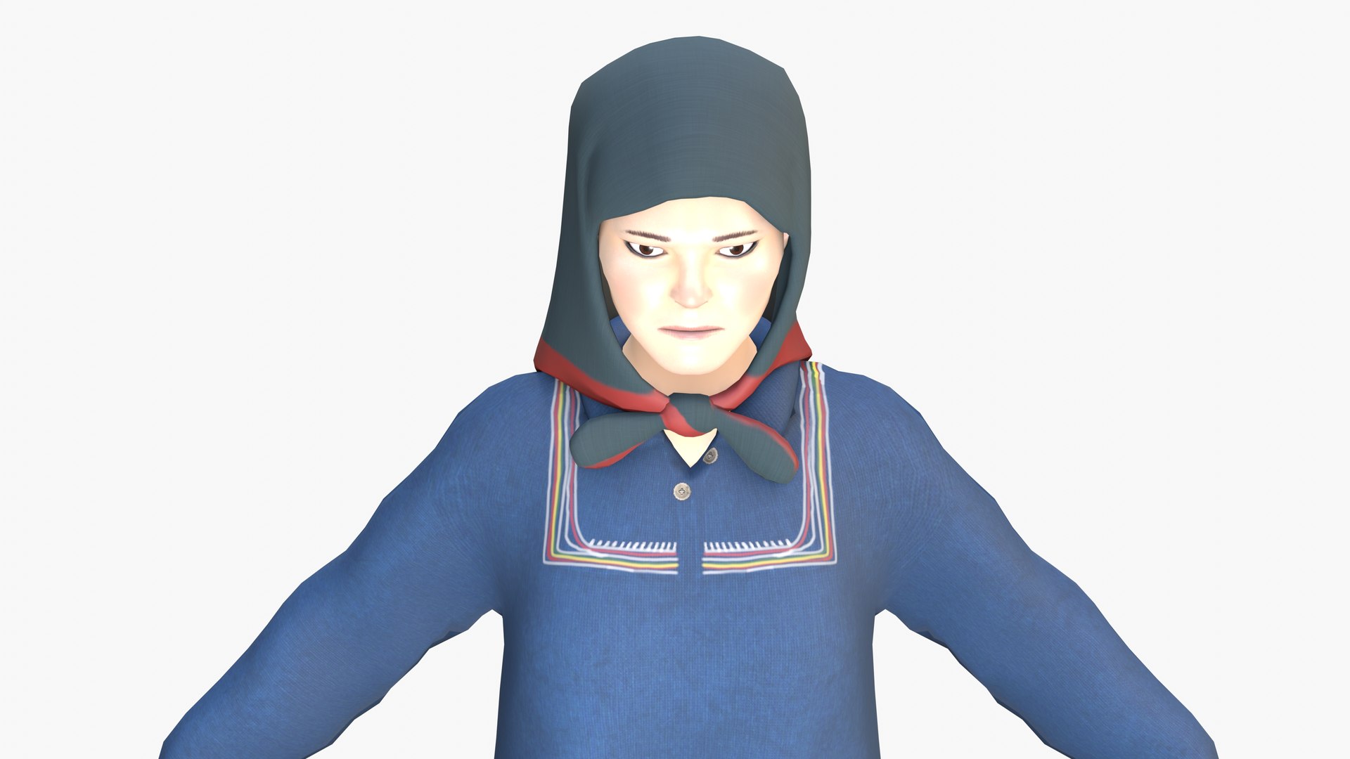 Asian Woman In Taryn Clothes 3D Model - TurboSquid 2013432