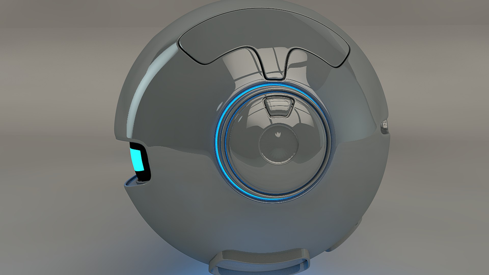 Green Robotic Pod 3d Model