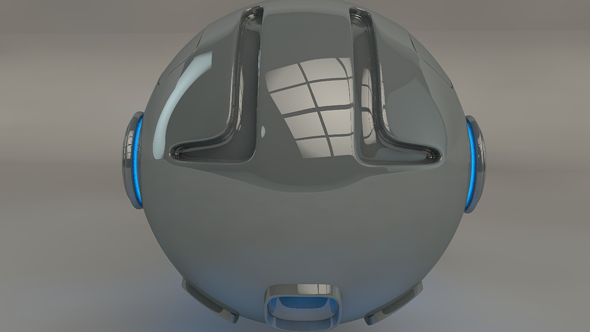 Green Robotic Pod 3d Model