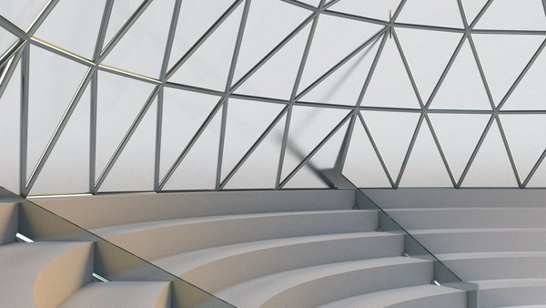 modelo 3d Lifted Geodesic Dome - TurboSquid 2075880