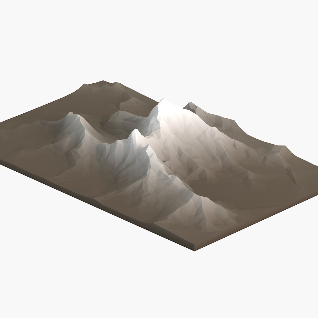 Terrain Mount Everest 3d Model