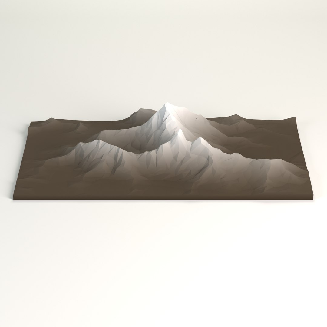 Terrain Mount Everest 3d Model