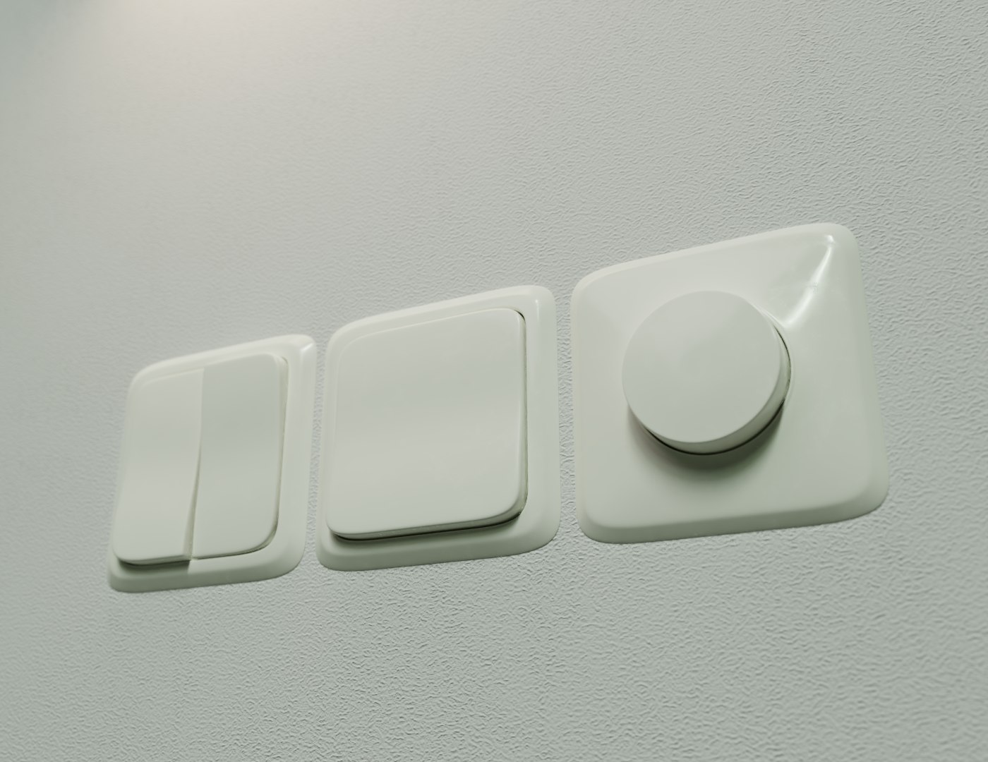 Realistic Wall Light Switch 3D Model - TurboSquid 1241491