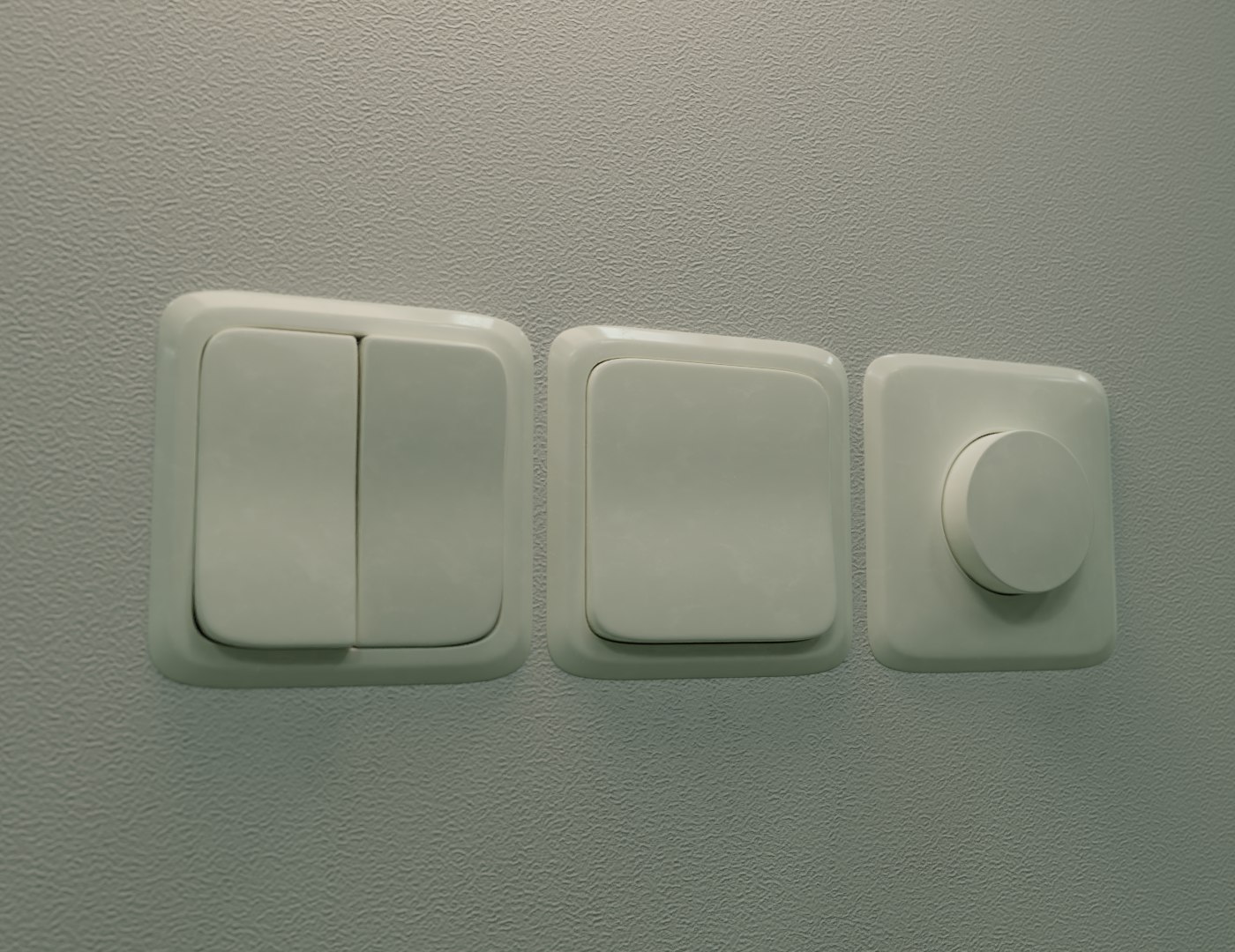 Realistic Wall Light Switch 3D Model - TurboSquid 1241491