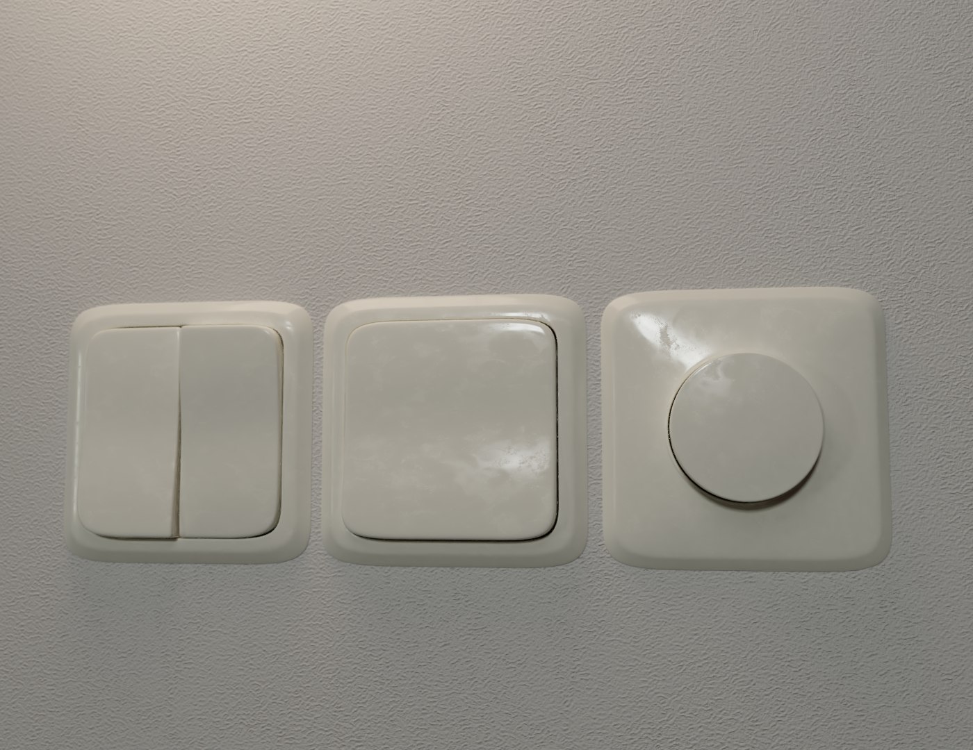 Realistic Wall Light Switch 3D Model - TurboSquid 1241491