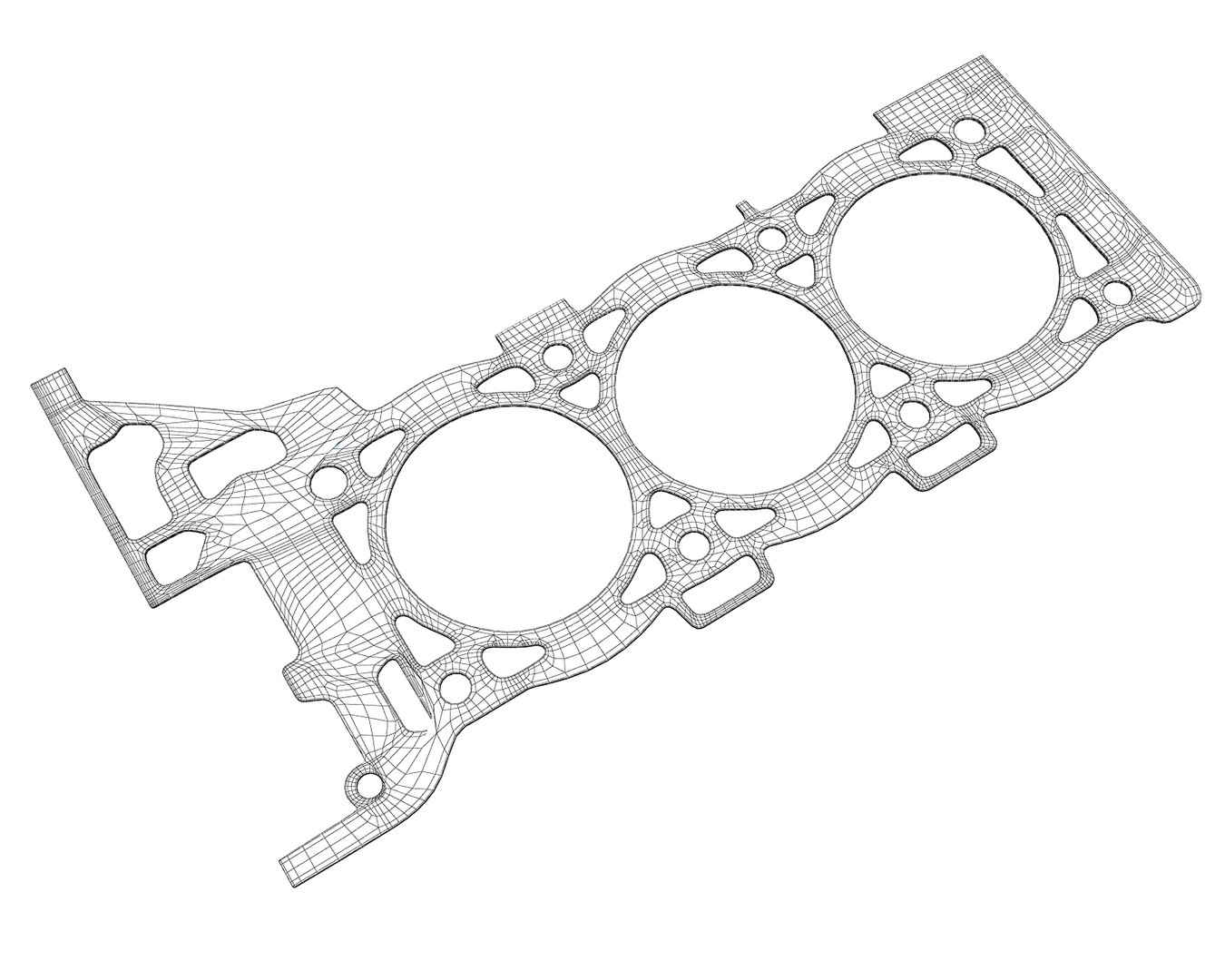 3D Cylinder-head Gasket Model - TurboSquid 1346741