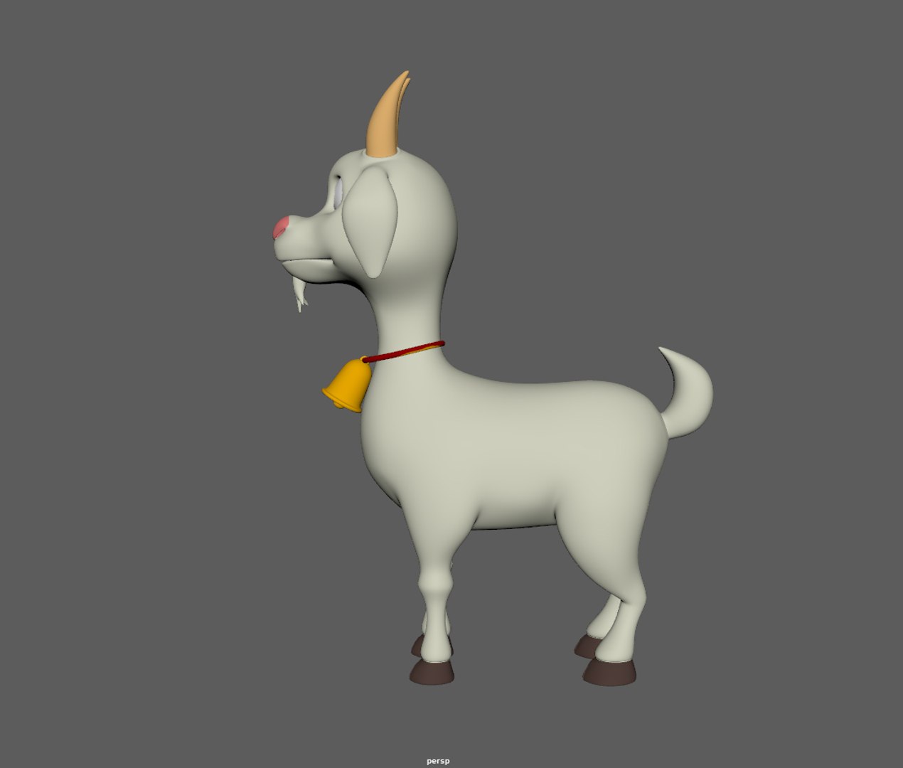 Goat Cartoon Character 3D Model - TurboSquid 1515471