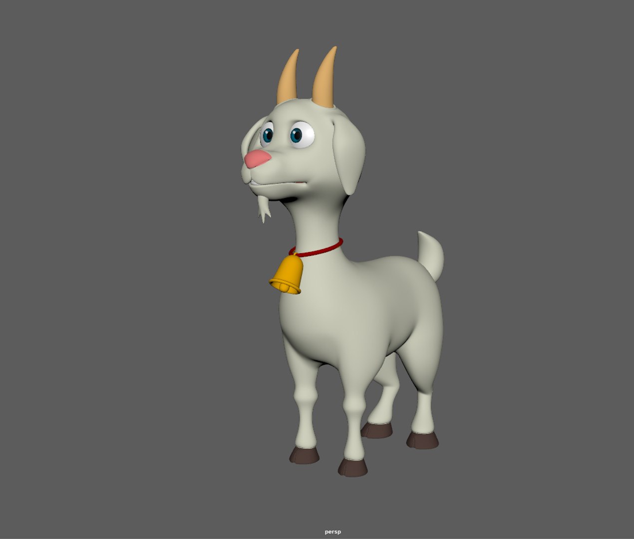 Goat Cartoon Character 3D Model - TurboSquid 1515471