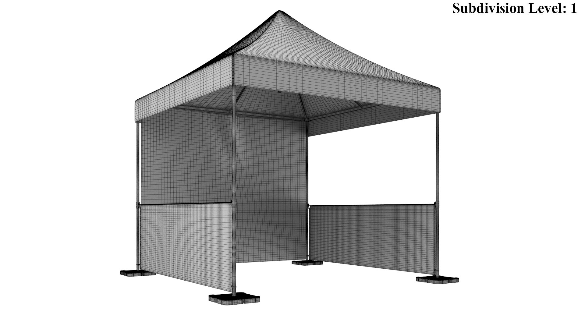 Party Tent 3D Model - TurboSquid 1846306