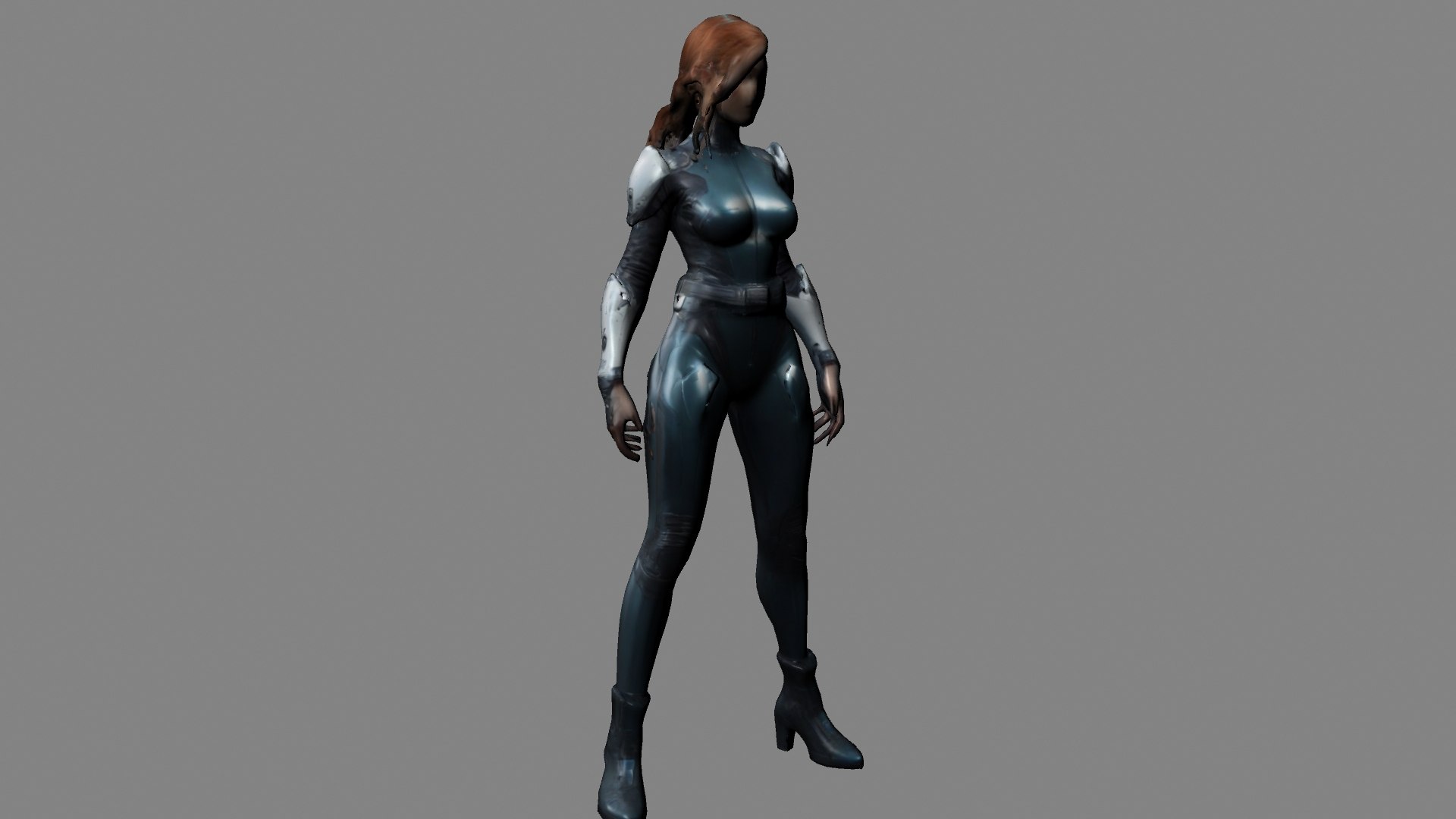 3D Model Female Sci-fi Character - TurboSquid 2368965