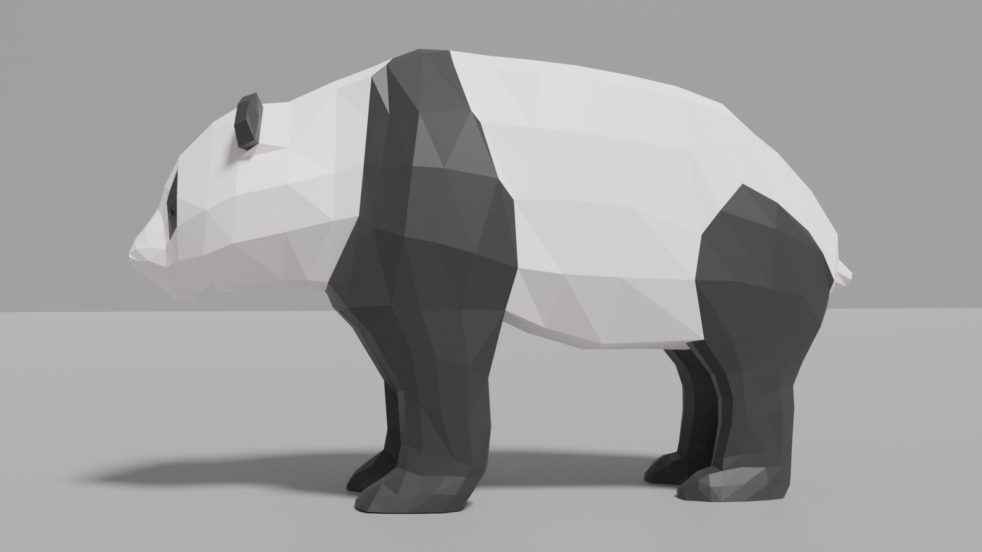 Low-poly Panda 3D - TurboSquid 1807353