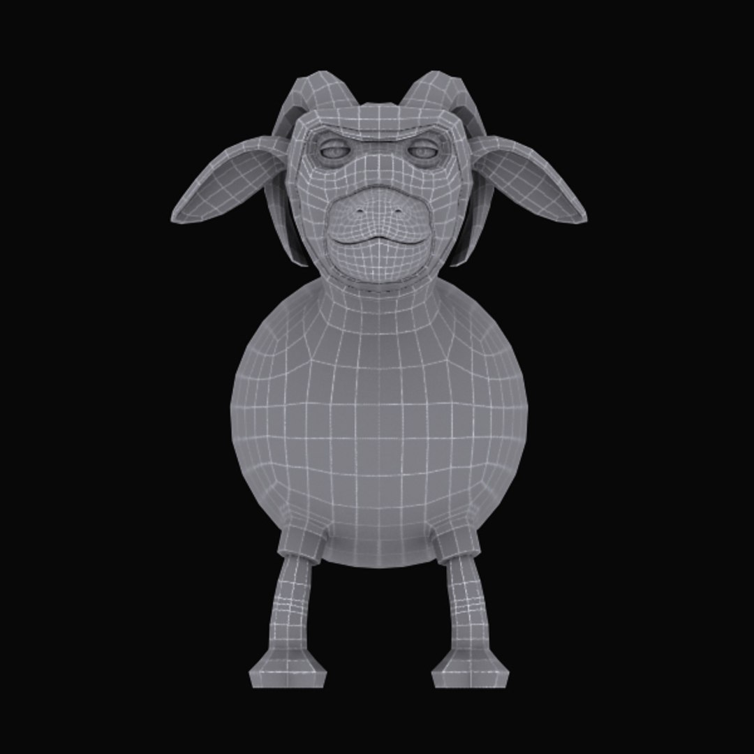 3d Ninja Sheep Model