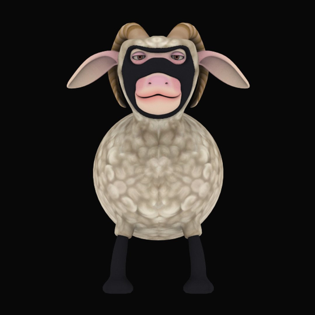 3d Ninja Sheep Model