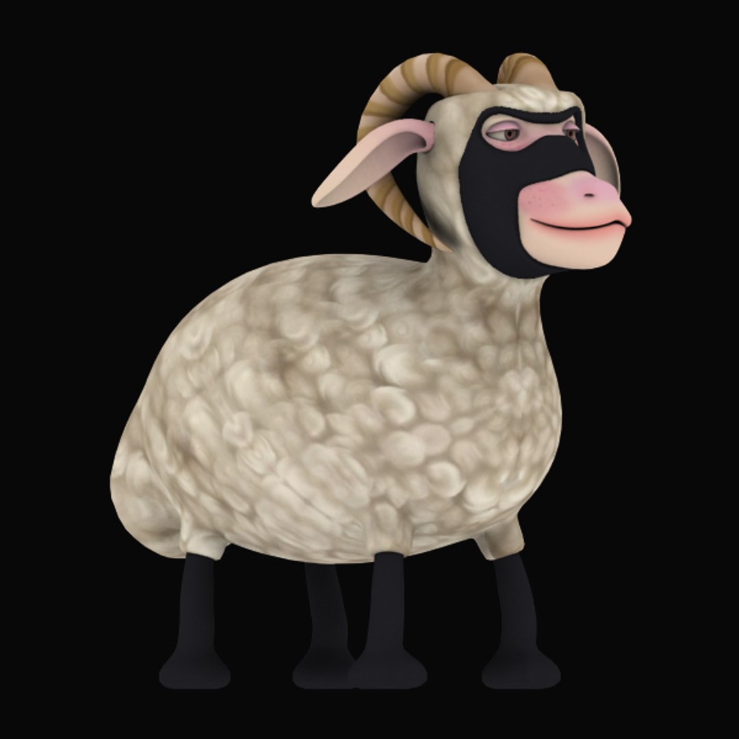 3d Ninja Sheep Model