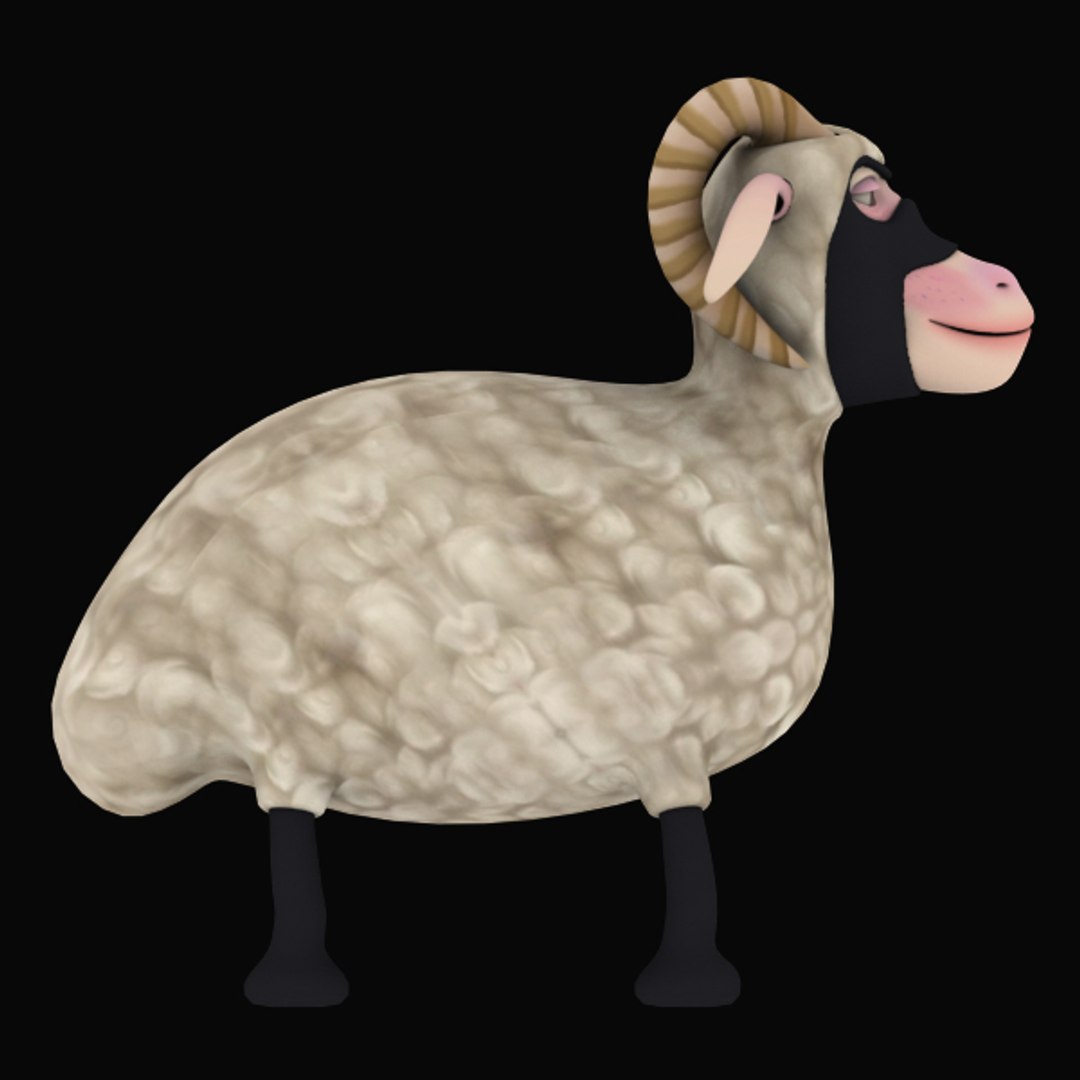 3d Ninja Sheep Model