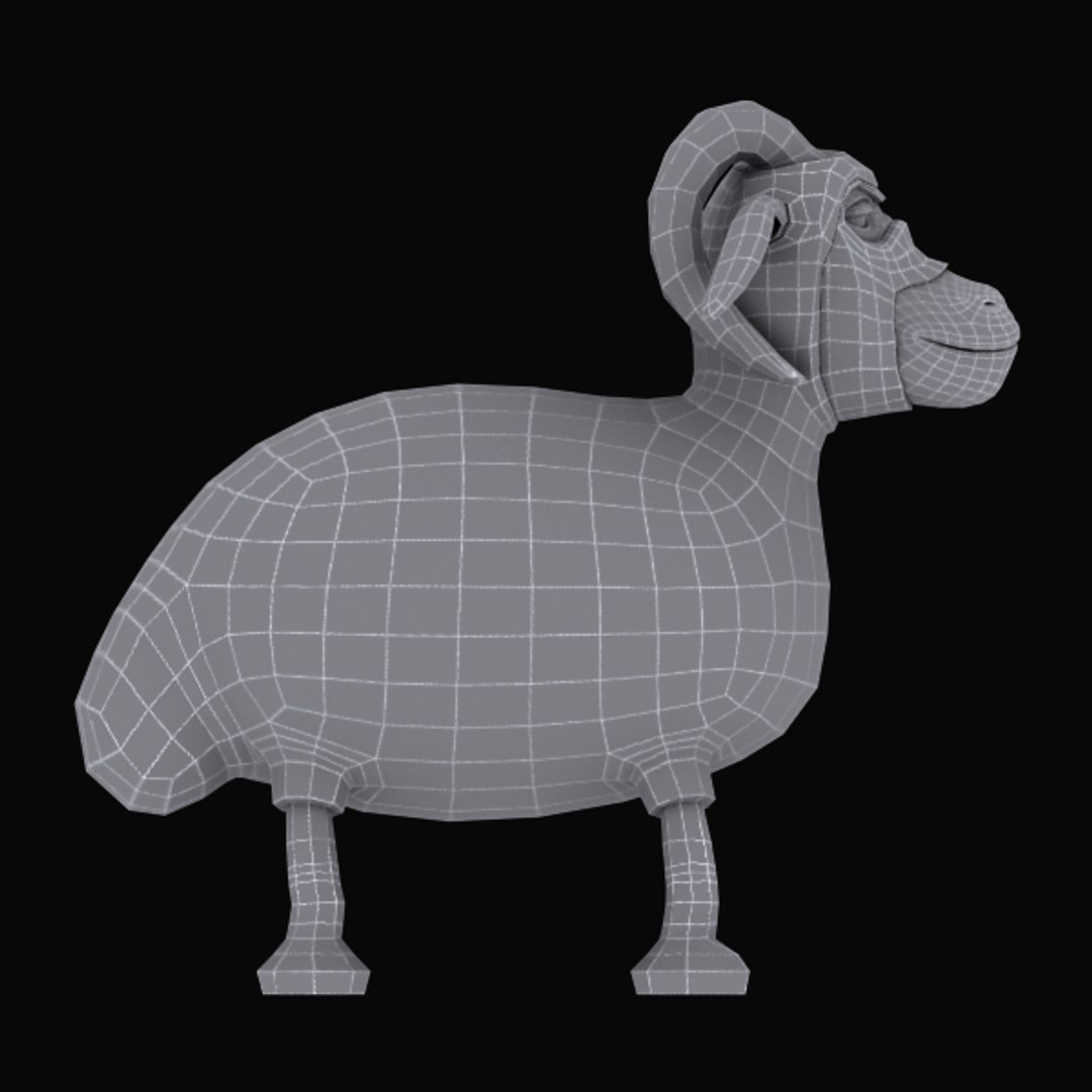 3d Ninja Sheep Model