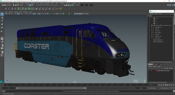 modelo 3d Locomotora Coaster F59PHI - TurboSquid 2176930