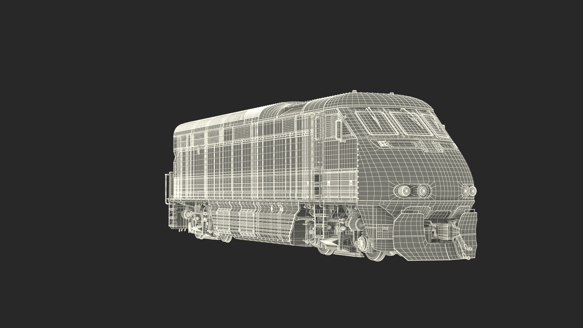 Coaster F59PHI Locomotive 3D Model - TurboSquid 2176930